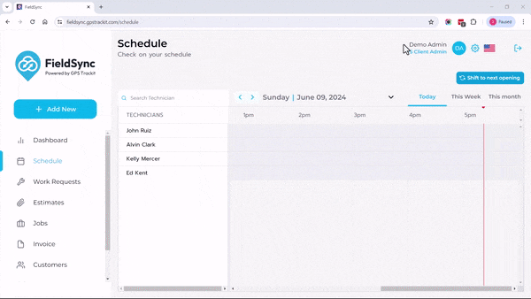 FieldSync: Schedule Management – GPSTrackit Support