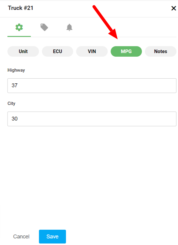 Unit Settings – GPSTrackit Support