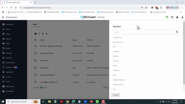 Alerts – GPSTrackit Support