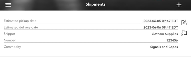 ELD iOS: Shipments – GPSTrackit Support