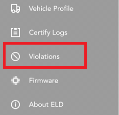 ELD iOS: View Violations – GPSTrackit Support