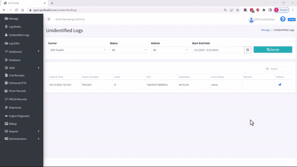 ELD Management: Unidentified Logs – GPSTrackit Support