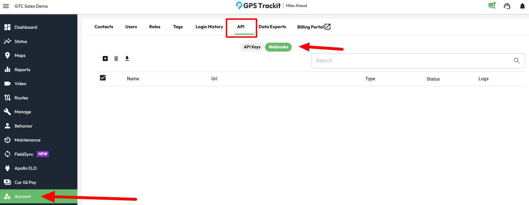 API Keys – GPSTrackit Support