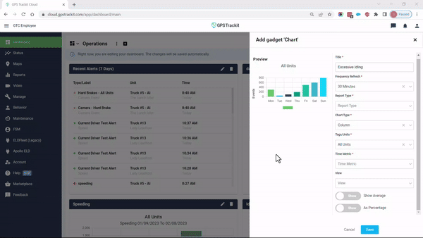 Dashboard – GPSTrackit Support