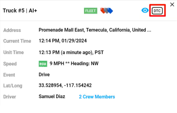 DTC Codes – GPSTrackit Support