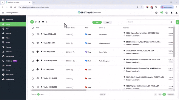 Status – GPSTrackit Support