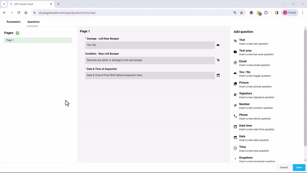 GPS Trackit Driver App: Forms – GPSTrackit Support