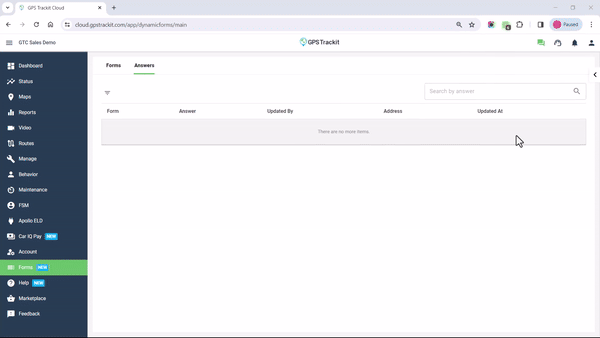 GPS Trackit Driver App: Forms – GPSTrackit Support