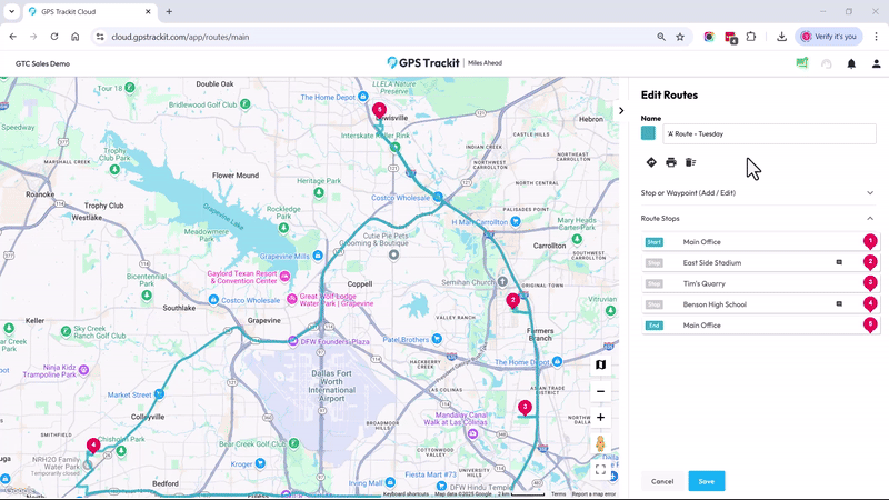 GPS Trackit Driver App: Template Creation – GPSTrackit Support