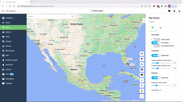 Maps: Current Locations – GPSTrackit Support
