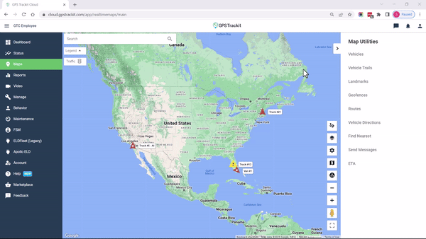 Maps: Current Locations – GPSTrackit Support