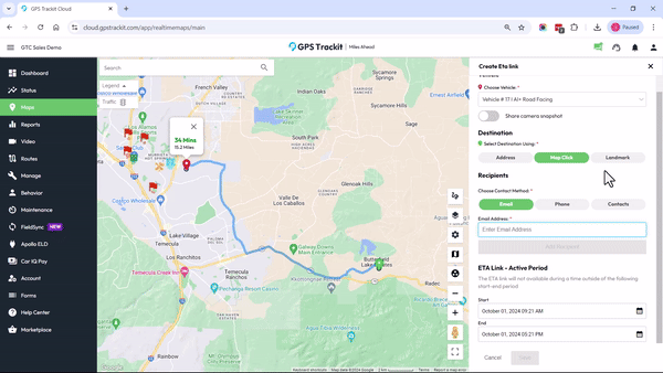 Maps: ETA – GPSTrackit Support