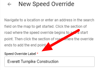 Maps: Speed Override – GPSTrackit Support