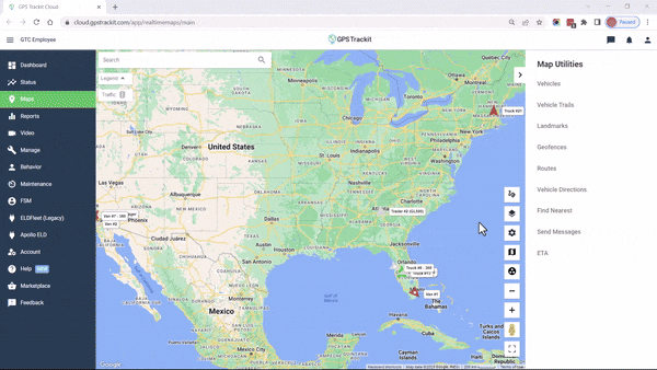 Maps: Vehicle Directions – GPSTrackit Support