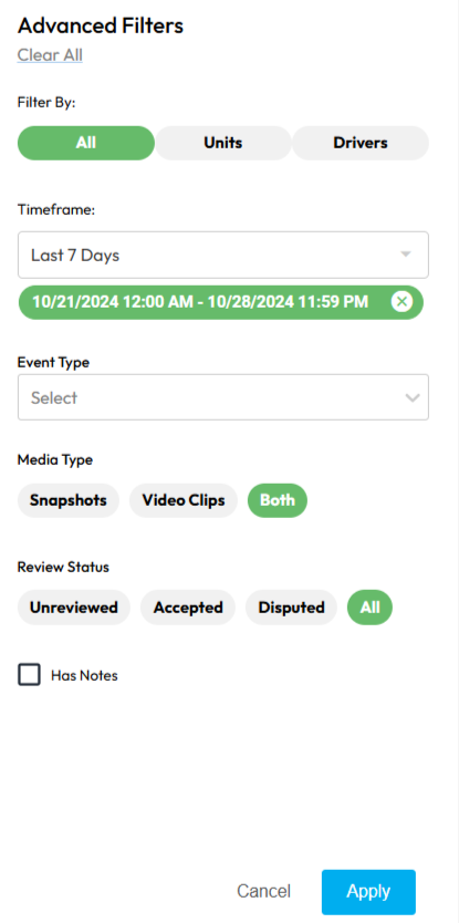 VidFleet Cameras: Video Tab – GPSTrackit Support