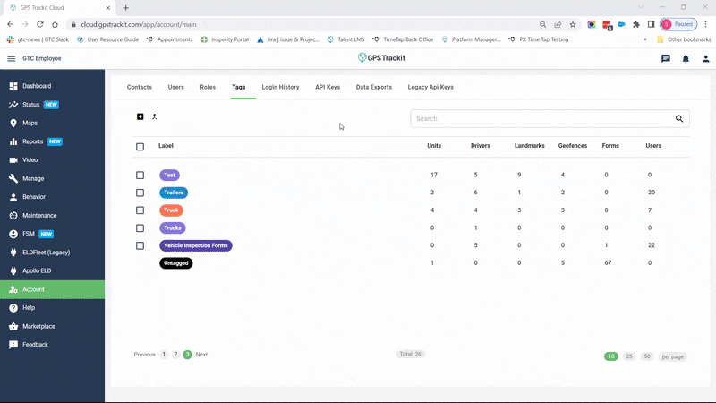 Tags – GPSTrackit Support