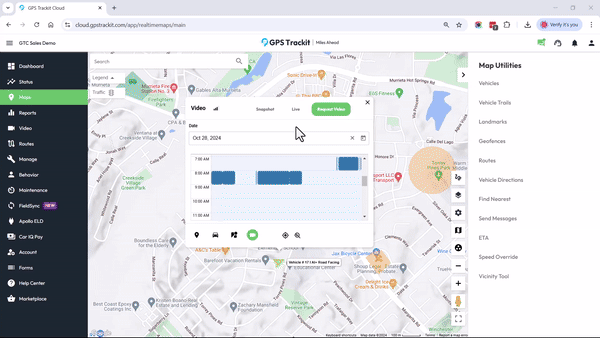 VidFleet Cameras: Request Function – GPSTrackit Support