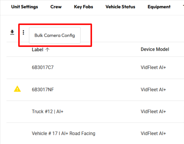 VidFleet Cameras: Camera Management – GPSTrackit Support