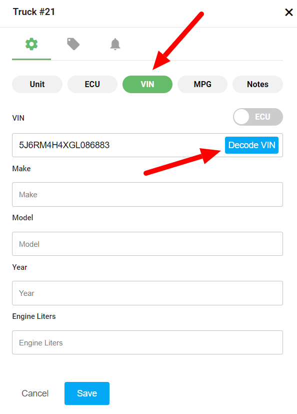 Configuración de la Unidad – GPSTrackit Support