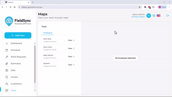 FieldSync: Mapas – GPSTrackit Support