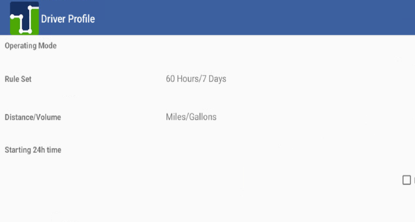 Aplicación ELD para Conductores Android: Perfil del Chofer – GPSTrackit Support