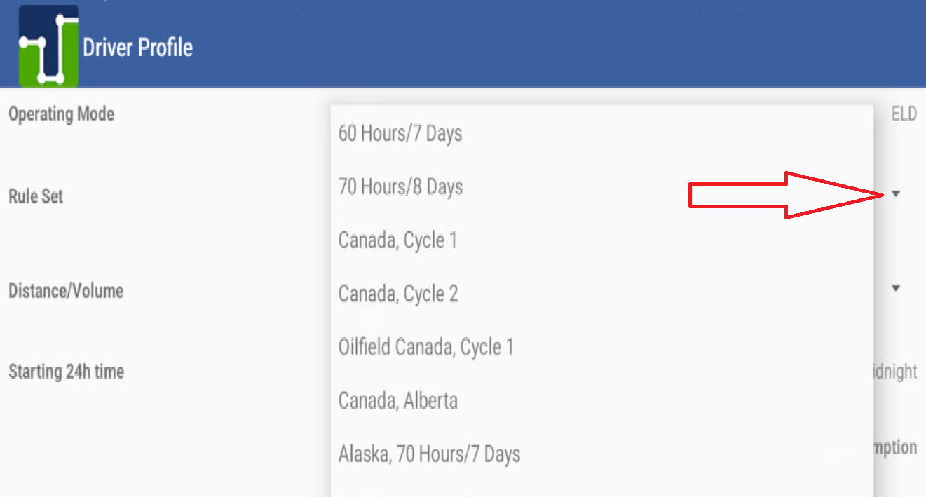 Aplicación ELD para Conductores Android: Perfil del Chofer – GPSTrackit Support