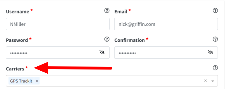 Configuración de ELD: Usuarios – GPSTrackit Support